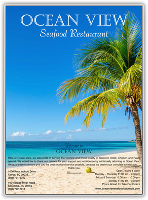 Ocean View Seafood - 100 Knox Abbott Drive